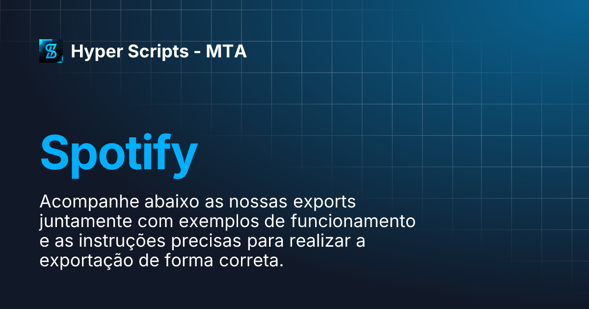 Spotify | Hyper Scripts - MTA