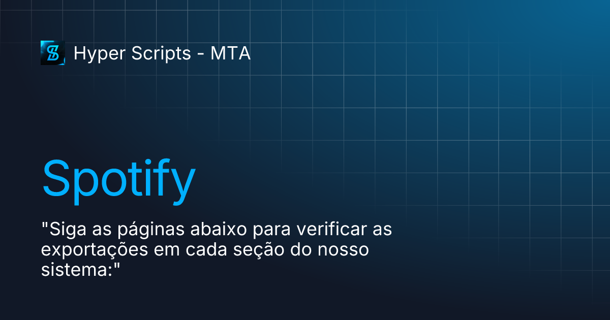 Spotify | Hyper Scripts - MTA