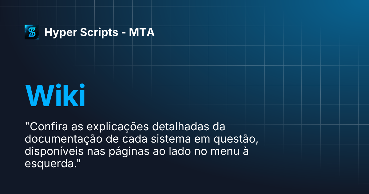 Wiki | Hyper Scripts - MTA