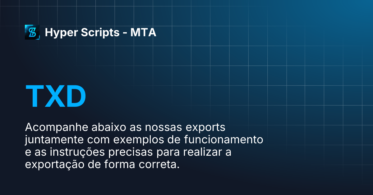 TXD | Hyper Scripts - MTA